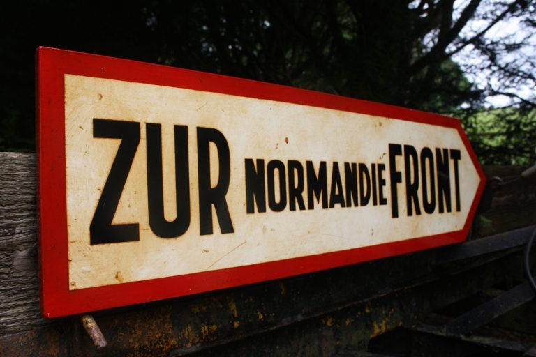 ww2 road and city signs Zur Normandie Front – The History Bunker Ltd